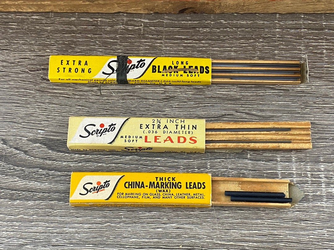 Vintage 1950s Scripto Marking Leads Set of 3 Partial Boxes - Etsy