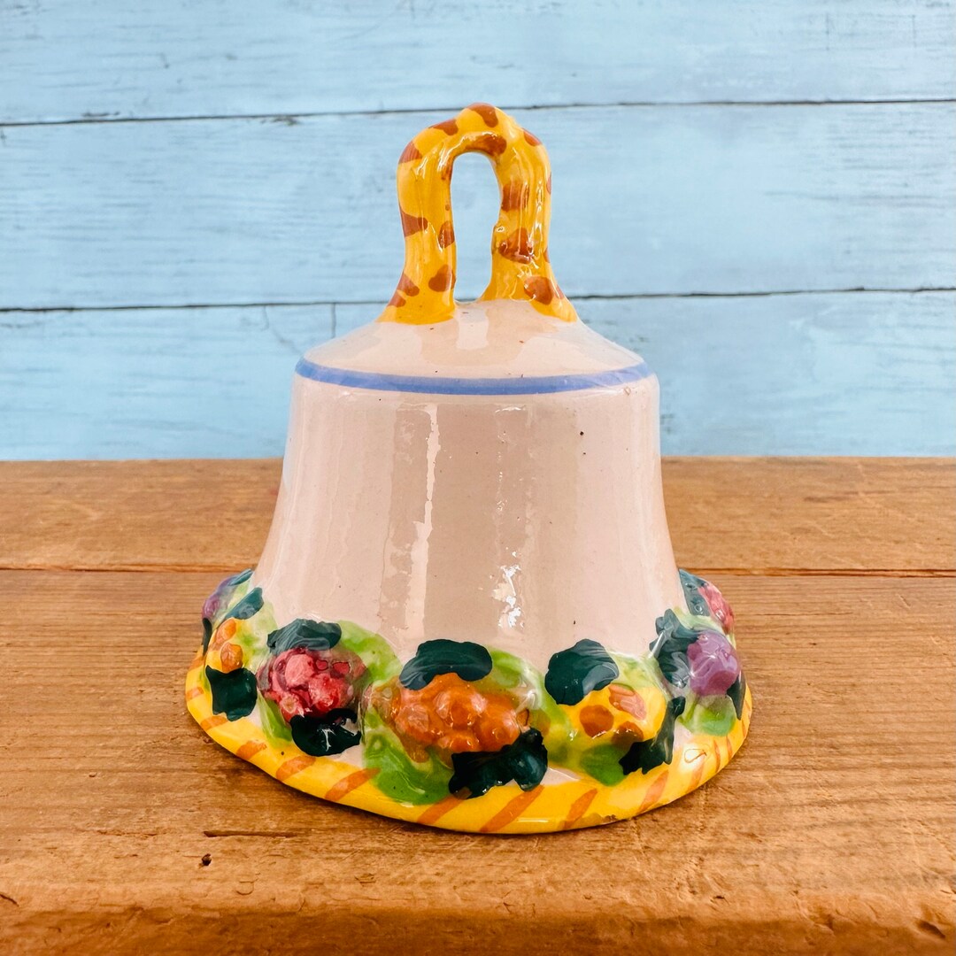 Vintage Hand Painted Bell Made in Italy Fruit Motif - Etsy