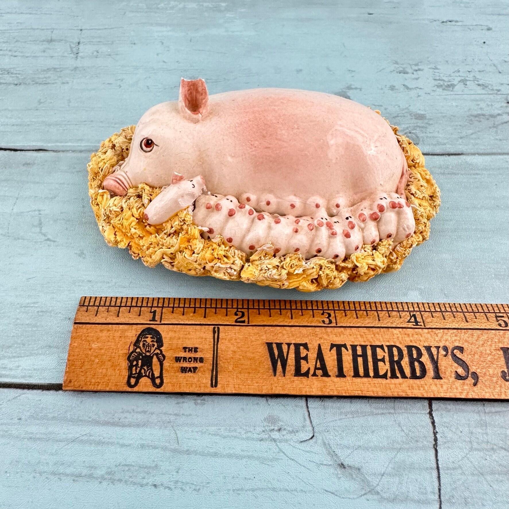 Vintage Original Sculpture by Basil Matthews Pig and Piglets Made in ...