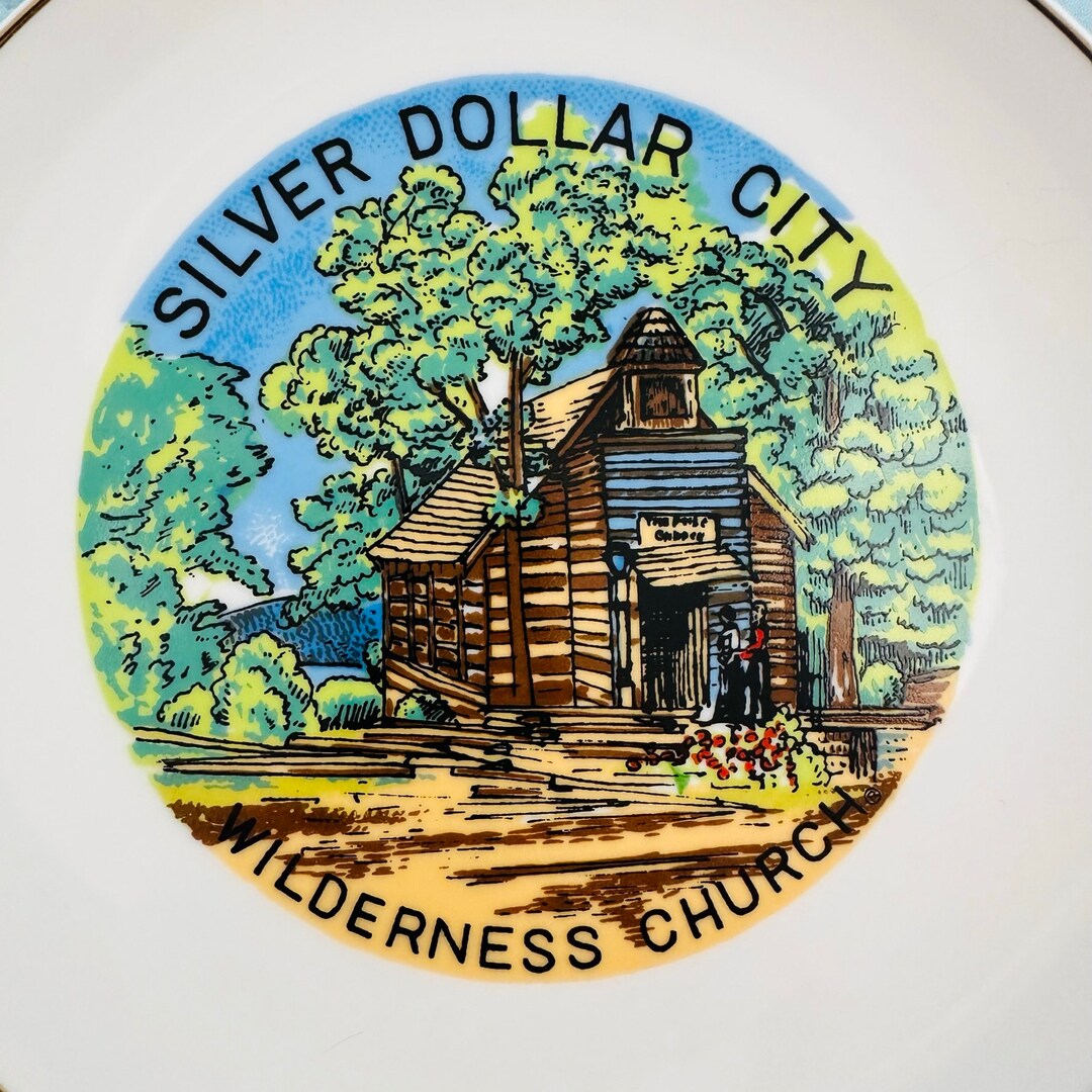 Vintage 1960's Silver Dollar City Wilderness Church Collector Plate ...