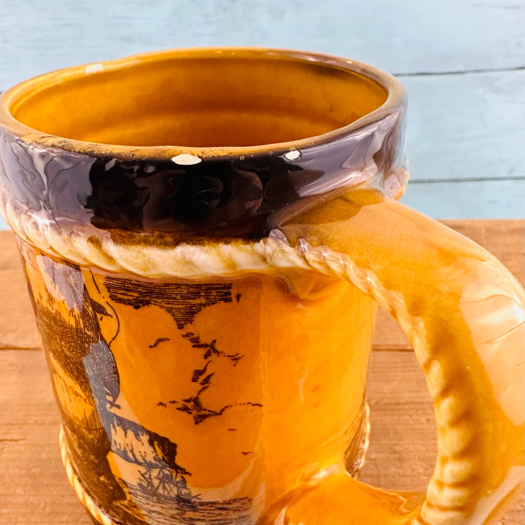 Vintage Clipper Ship Tall Mug Beer Stein - Etsy