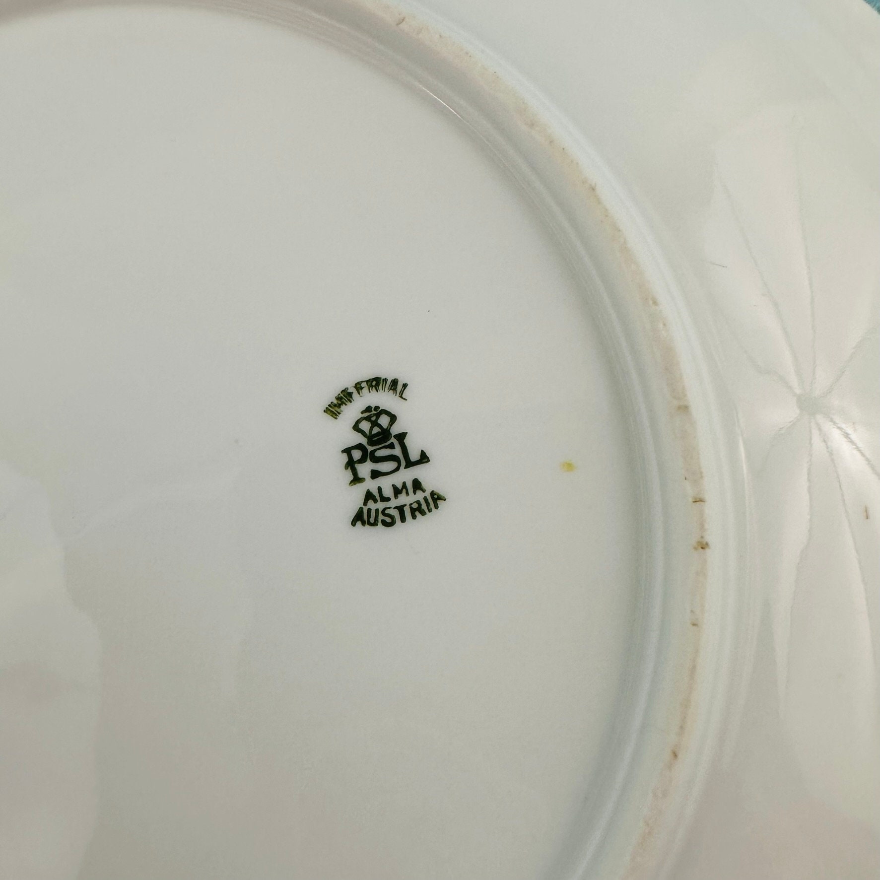 Antique Cake Plate 1914-1918 Imperial PSL Alma Austria Roses - Etsy