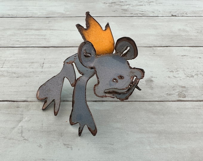 Vintage Janey Katz Frog Sculpture "frog Prince" 1999 - Etsy