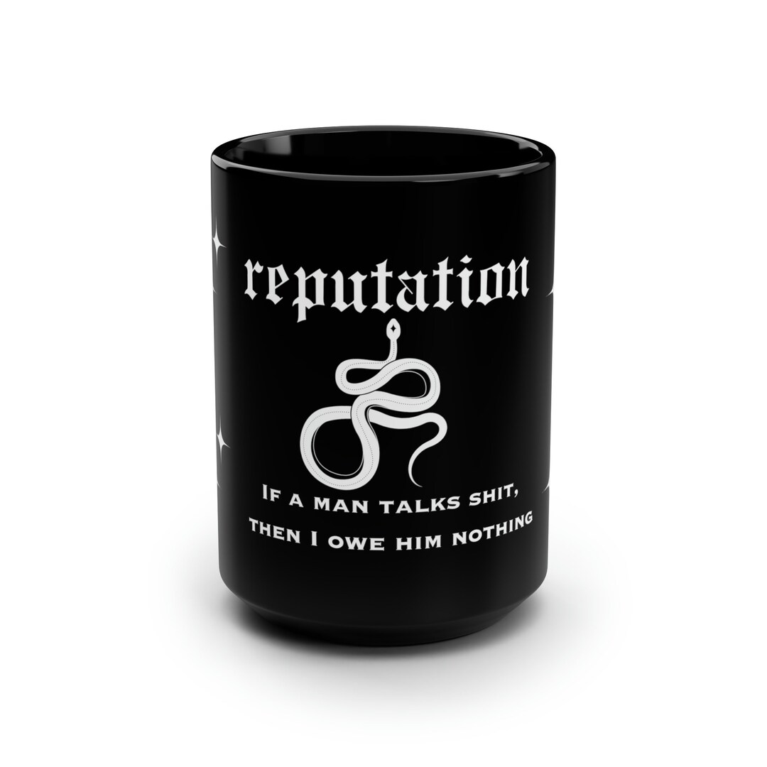 Reputation Black Mug, Ceramic Mug, Coffee Cup, Tea Cup, Taylor Swiftie ...