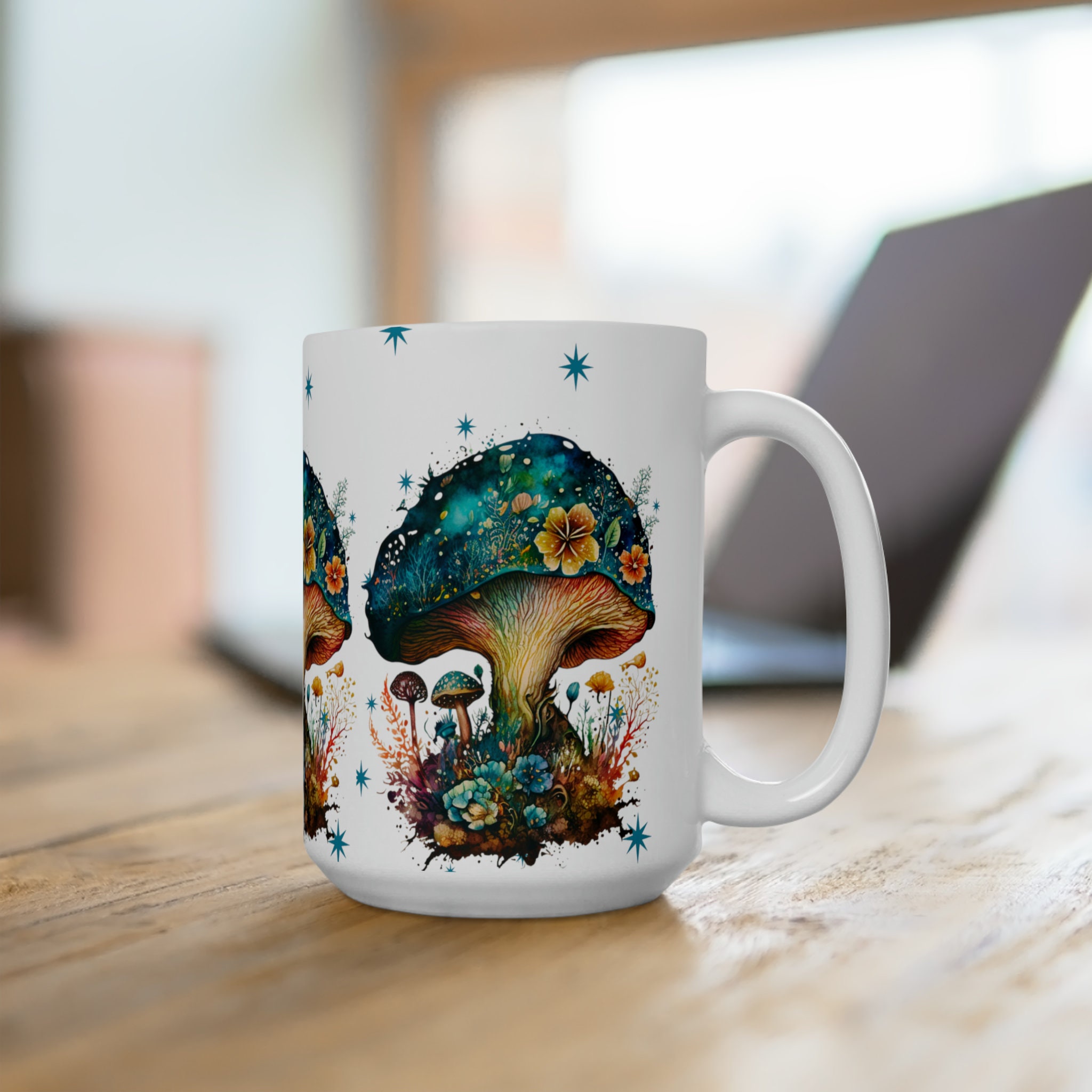 Mushroom Coffee Mug Cottagecore Hippie Tea Cup Coffee Cup - Etsy