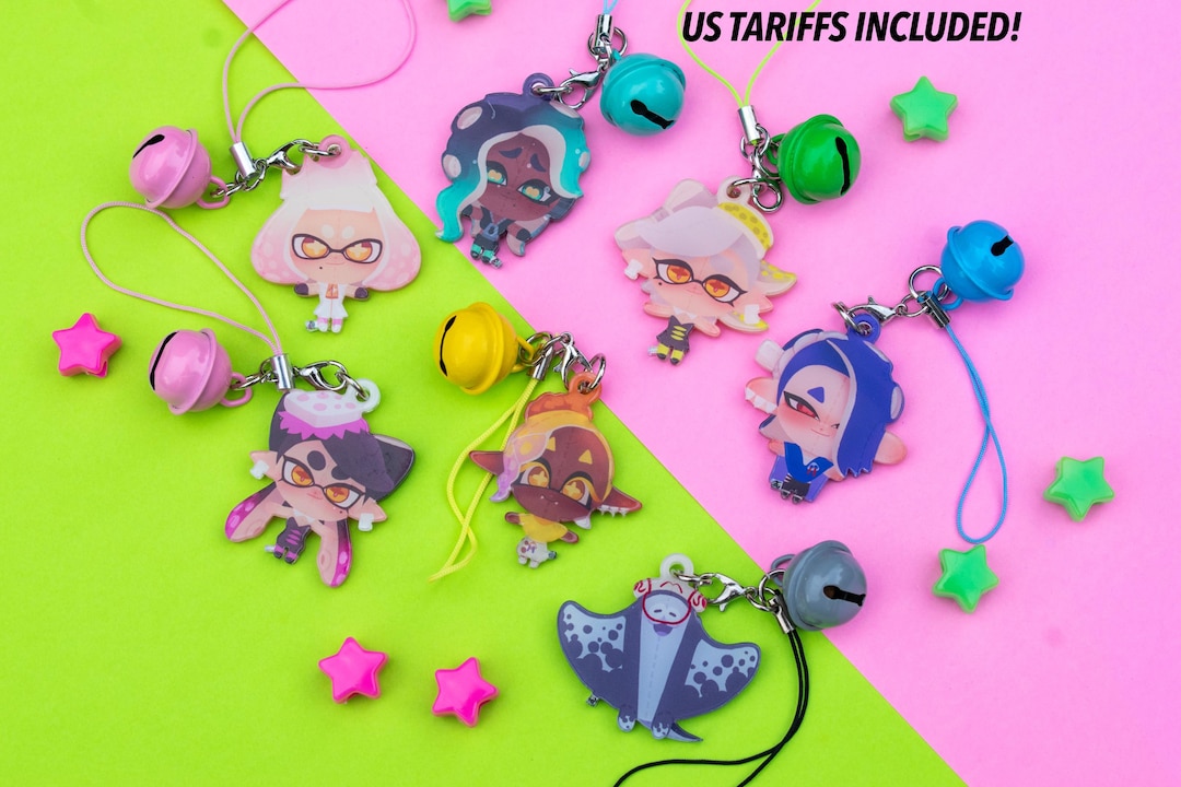 Splatoon 3 Grand Festival Idol Plushie Acrylic Charms 1.5" - Etsy