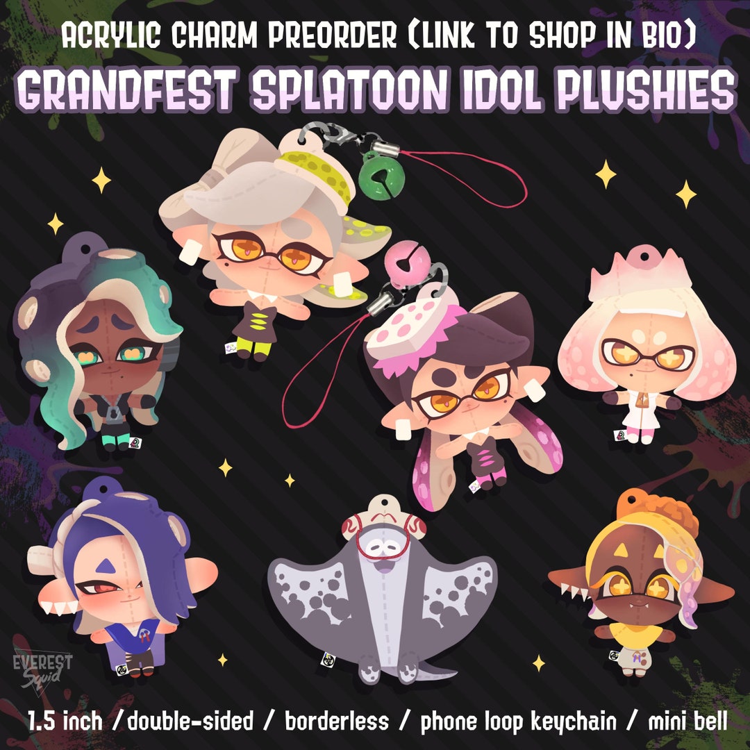 Splatoon 3 Grand Festival Idol Plushie Acrylic Charms 1.5 PREORDER ...