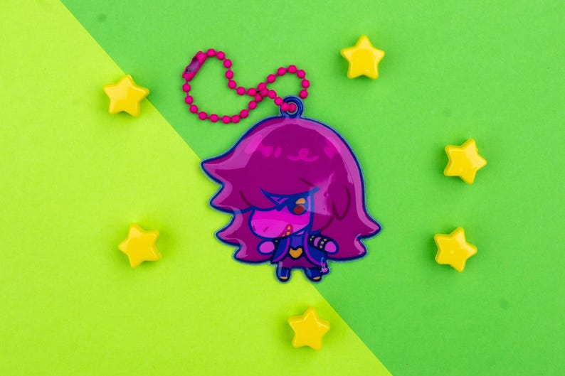 USA SHIPPING Deltarune Puffy PVC Keychain 2” ( Tenna, Spamton, Kris ...