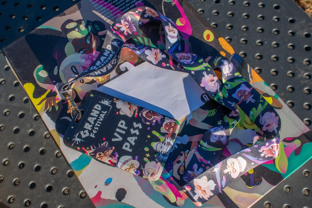 Splatoon 3 Grand Festival Idol Lanyard and ID Card Case - Etsy