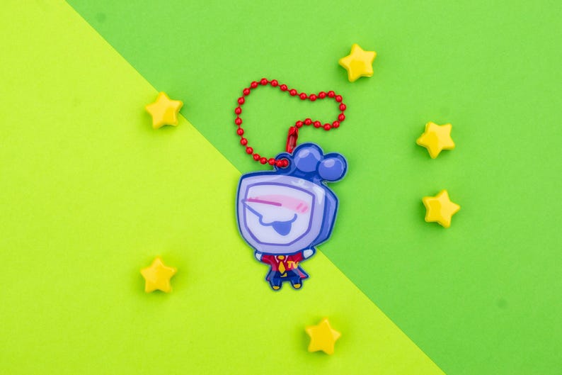 Deltarune Puffy PVC Keychain 2” ( Tenna, Spamton, Kris, Susie, Ralsei ...