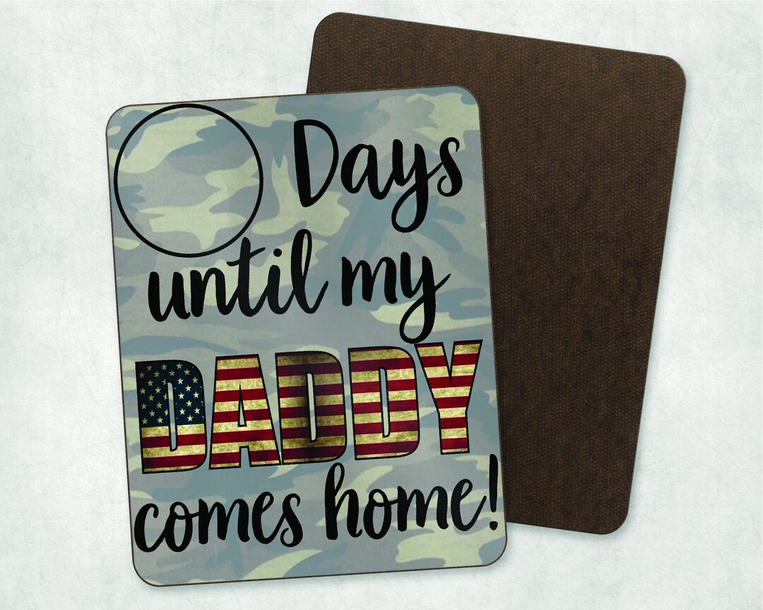 Deployment Countdown - Mommy and Daddy Return - Dry Erase Board - Etsy