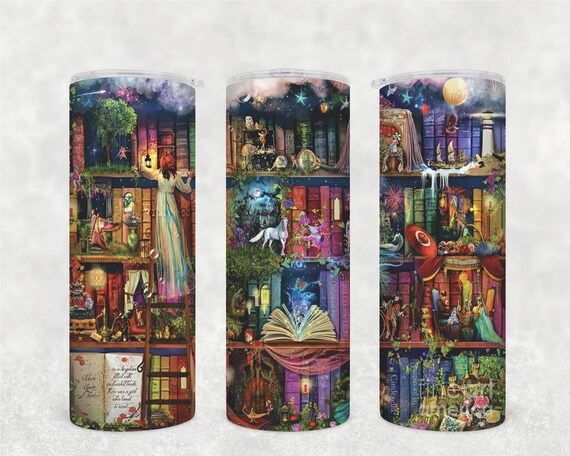 Fantasy Storybook Library Stainless Steel Tumbler 20 Oz. - Etsy