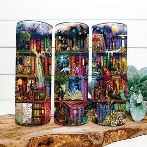 Fantasy Storybook Library Stainless Steel Tumbler 20 Oz. - Etsy
