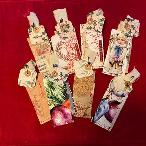 FREE SHIP Vintage set of 2 Paperclip Christmas Pockets 2 X 4 1/8 With ...