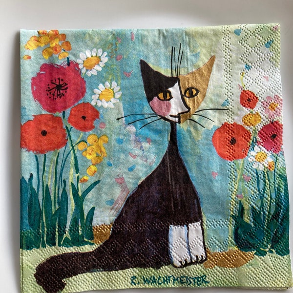 Decoupage Cat - Etsy