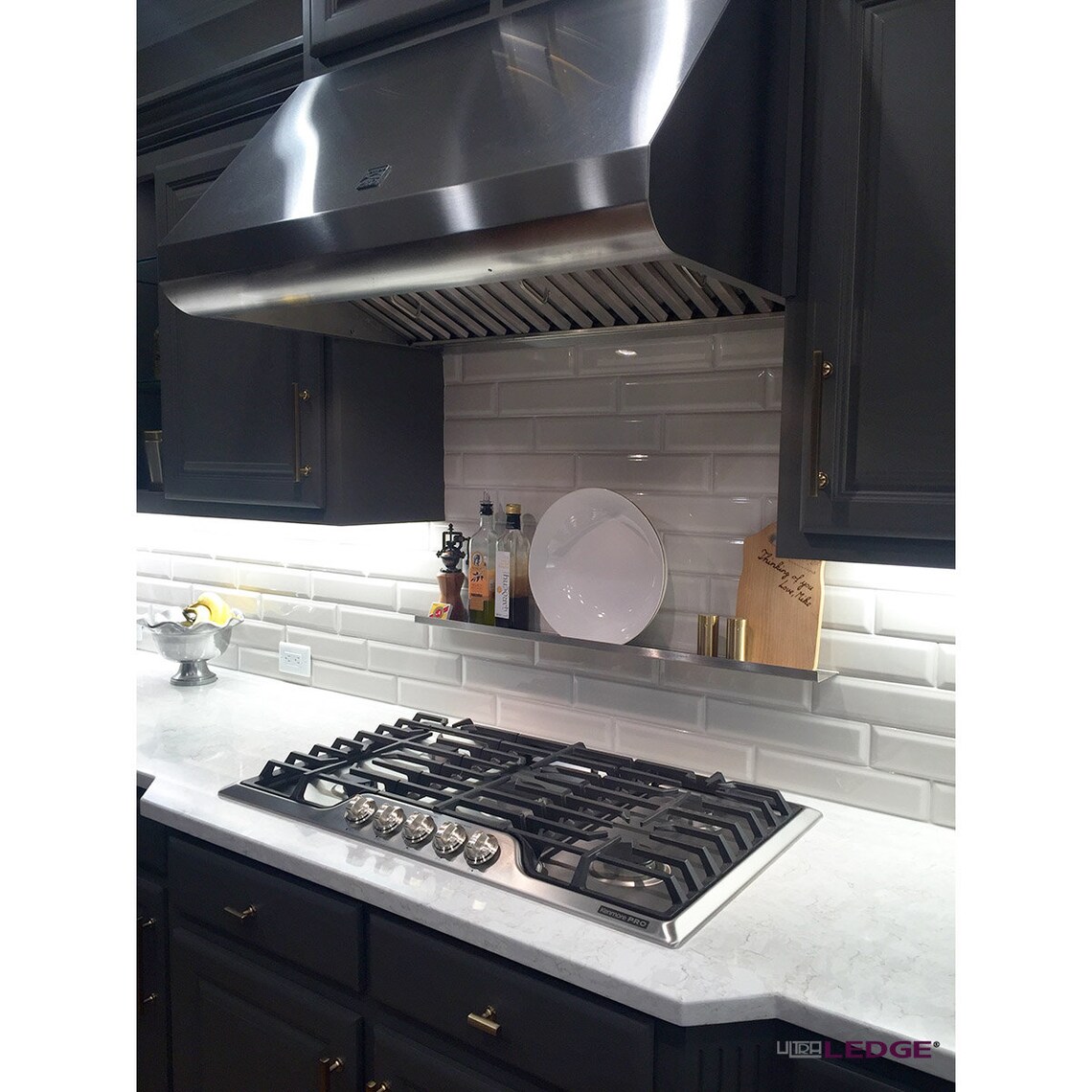 36" / 3' Over-the-range Modern Metal Ultraledge(r) Floating Shelf ...