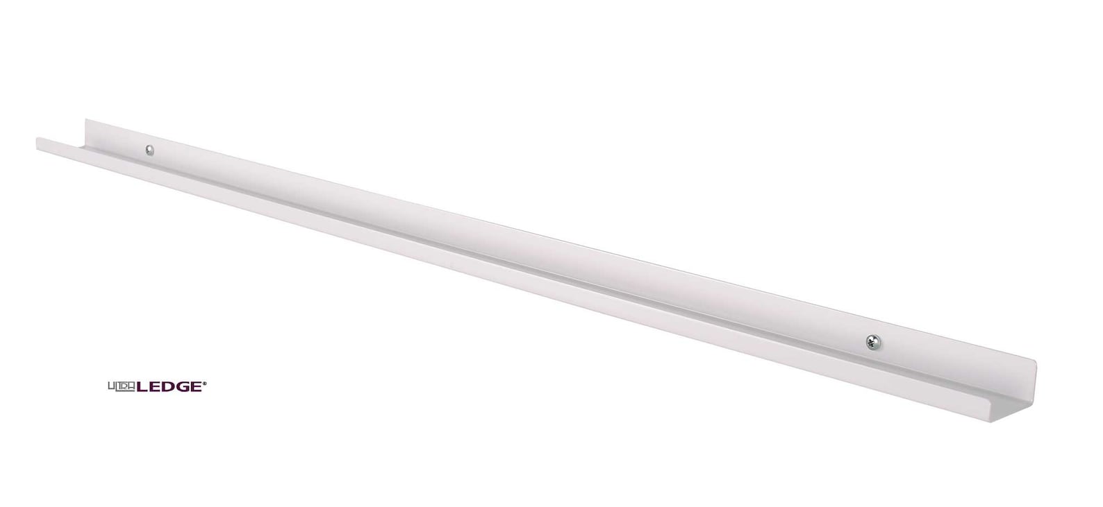 White 2" Deep Ultraledge(r) Picture Ledge / Wall Art Display / Floating ...