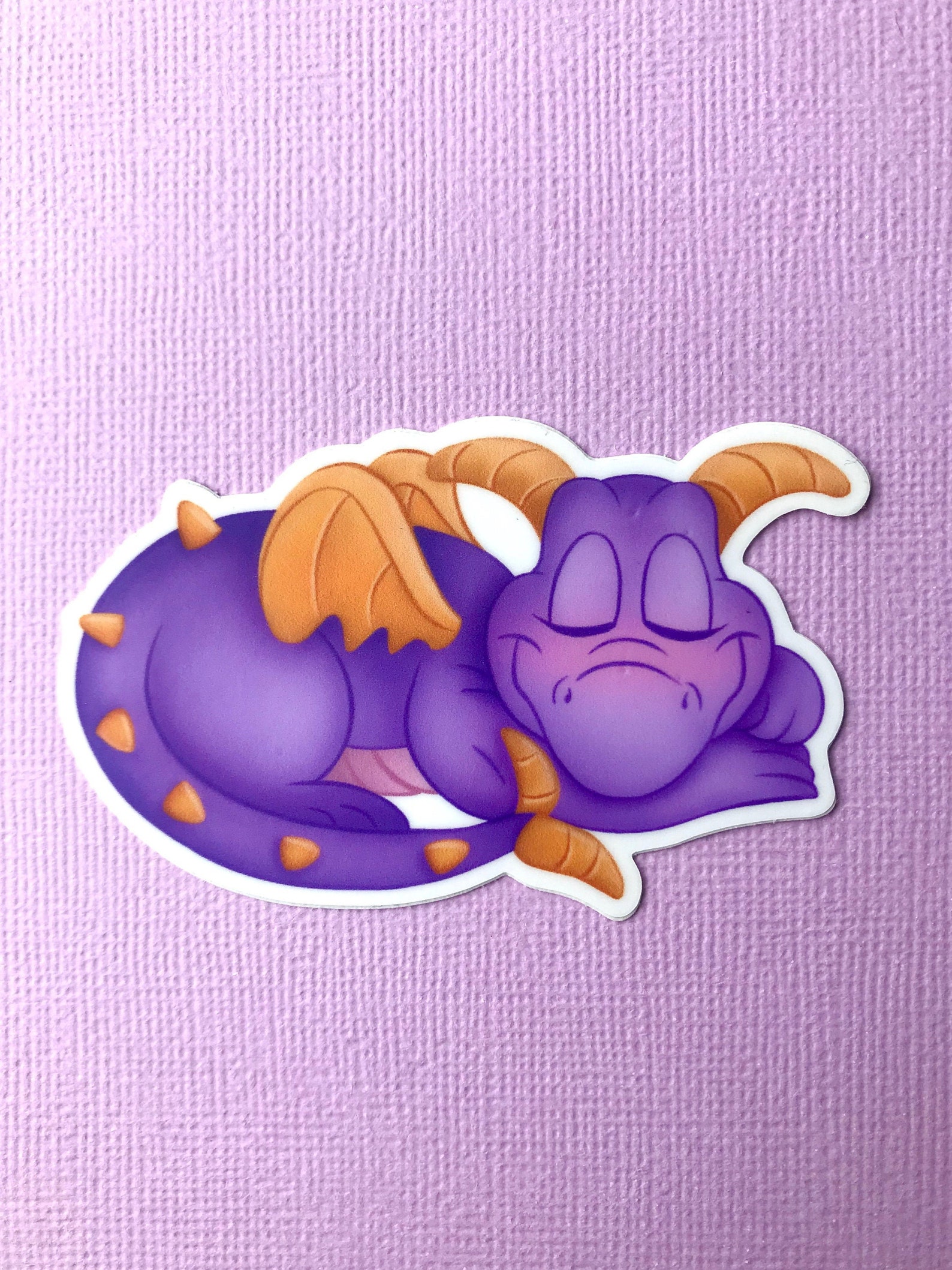 Figment Sticker Sleeping Figment Figment Disney Sticker | Etsy