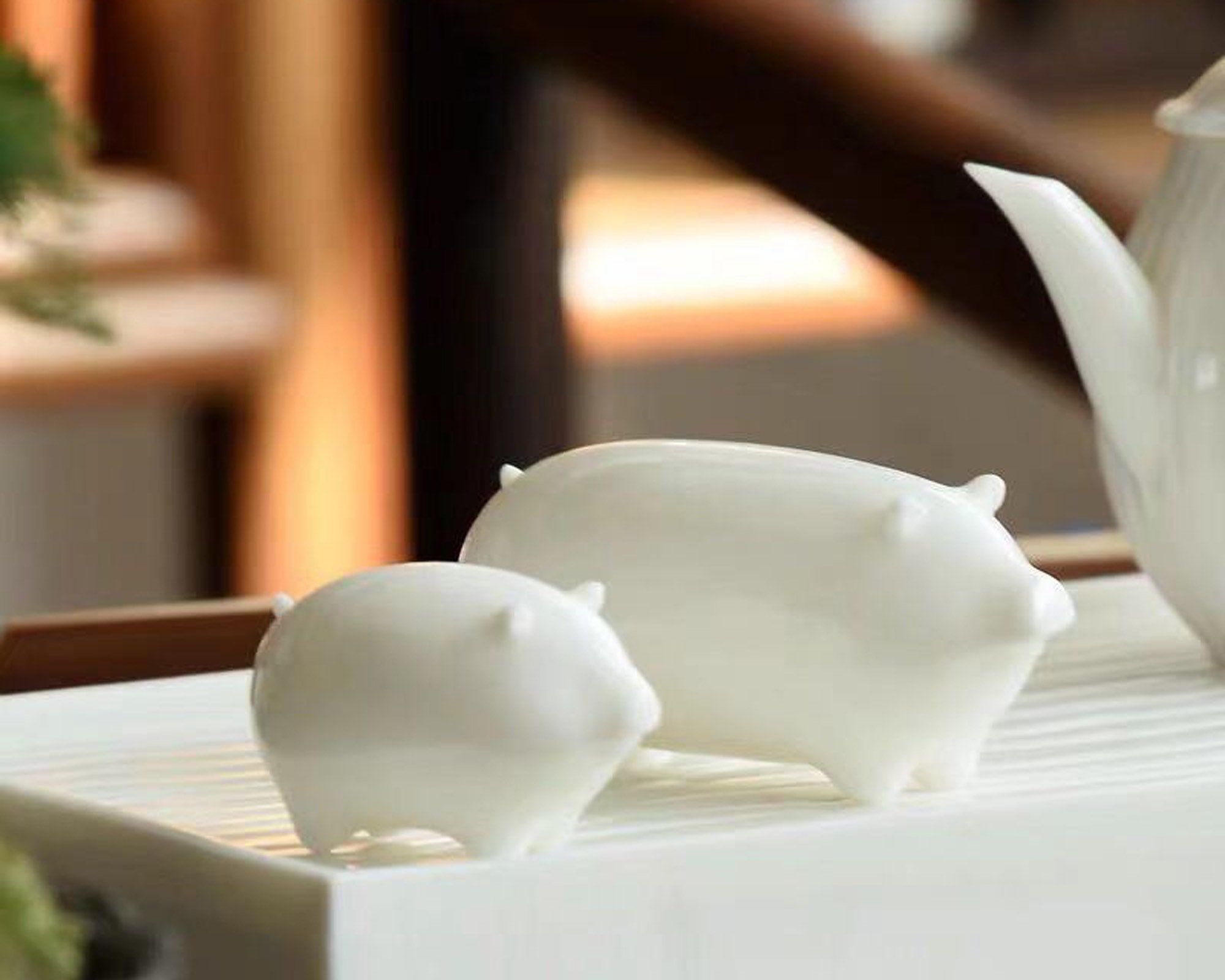 Ceramic Pig Figurines White Porcelain Pig Pig Lovers Gift - Etsy