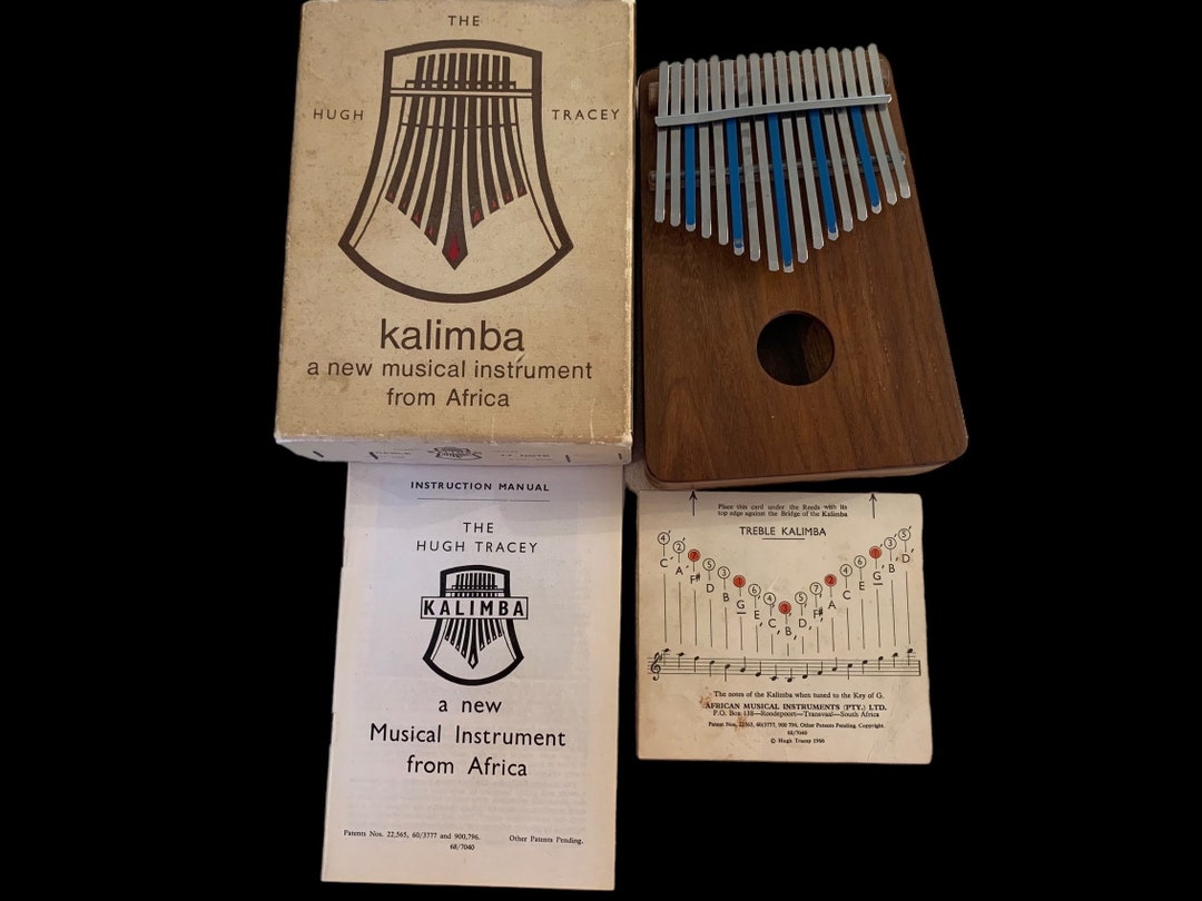 Vintage Hugh Tracey Kalimba Accessory Treble Thumb Piano Mbira Karimba ...