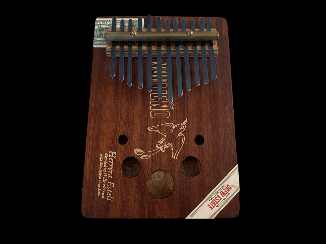 Vintage Kalimba 12 Key Box Accessory Thumb Piano Mbira Karimba 15 Key ...