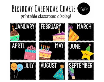 Classroom Birthday Chart - Etsy