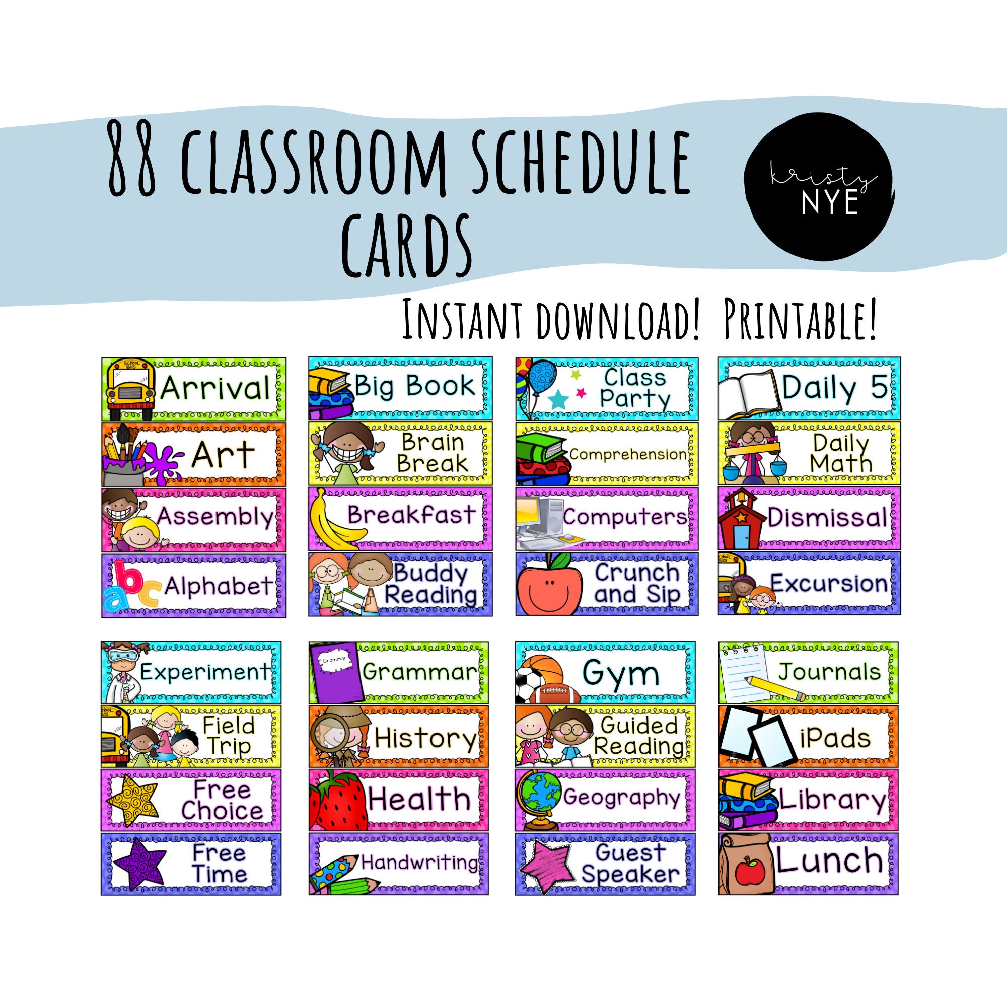 Classroom Schedule Cards Classroom Poster Classroom Etsy Australia Classroom Schedule Cards Classroom Poster Classroom Etsy Australia