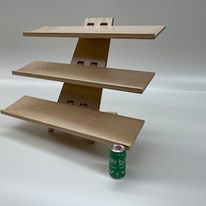 Fraser 3 Shelf Sloped Portable Display - Etsy