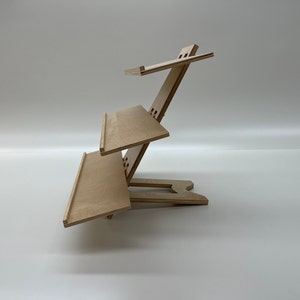 Fraser 3 Shelf Sloped Portable Display - Etsy