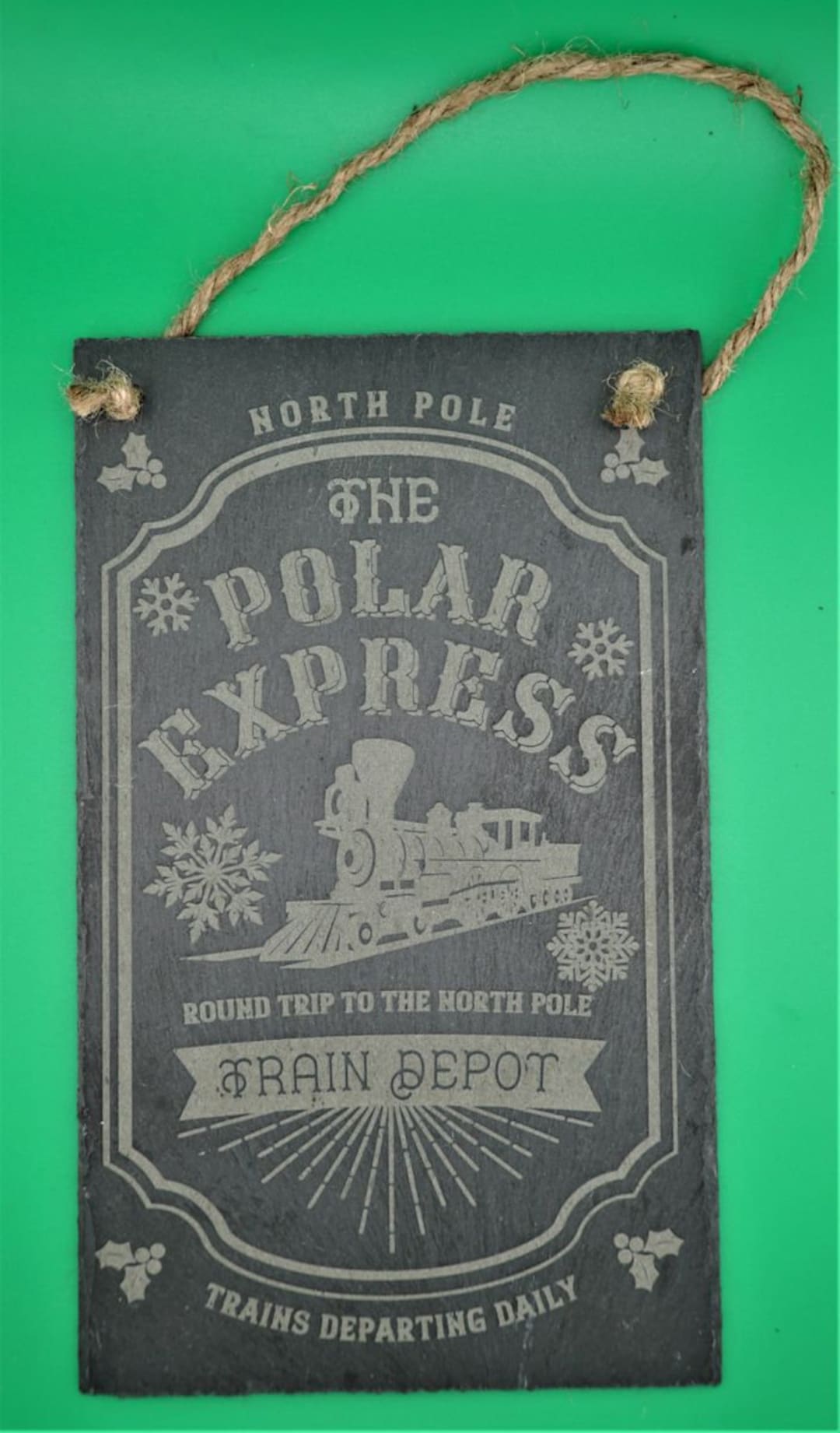The Polar Express Slate Sign - Etsy