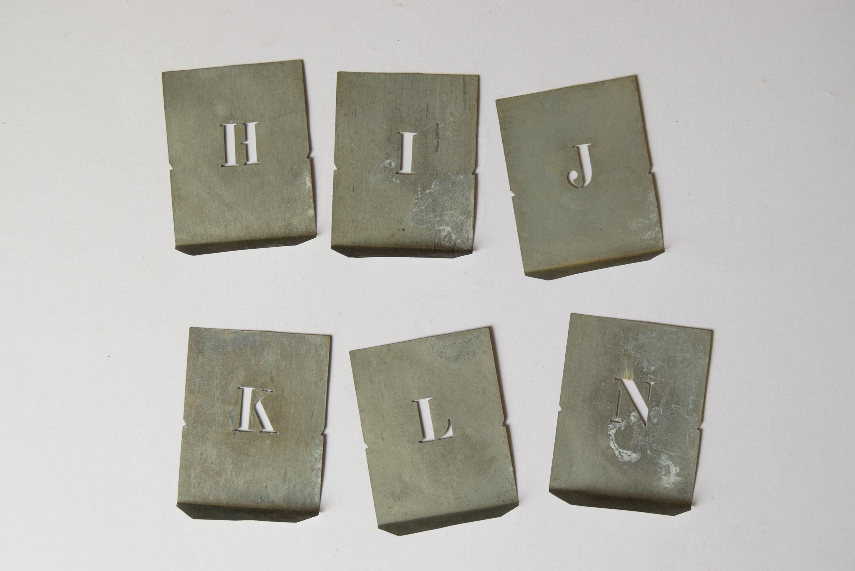 Zinc Letters of the Alphabet Stencil 1960. - Etsy