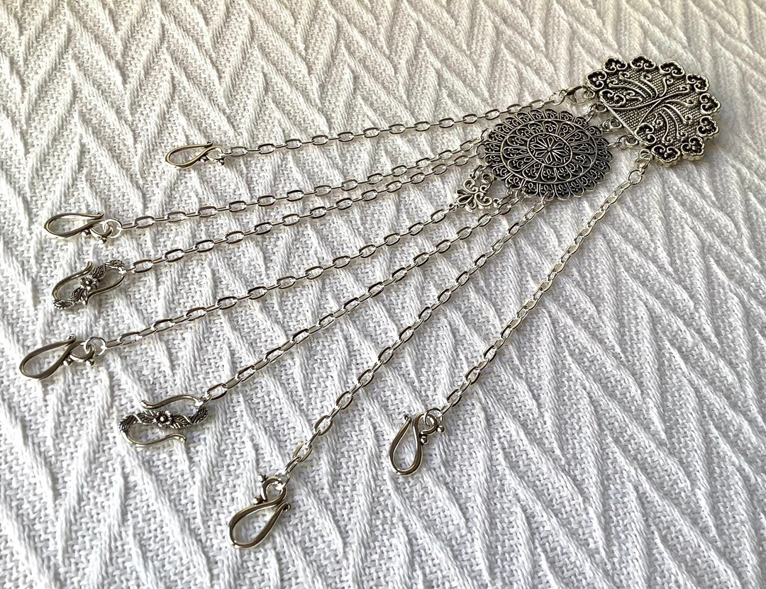 Peacock Chatelaine, Victorian Style Craft Tool Organiser, Vintage Style ...