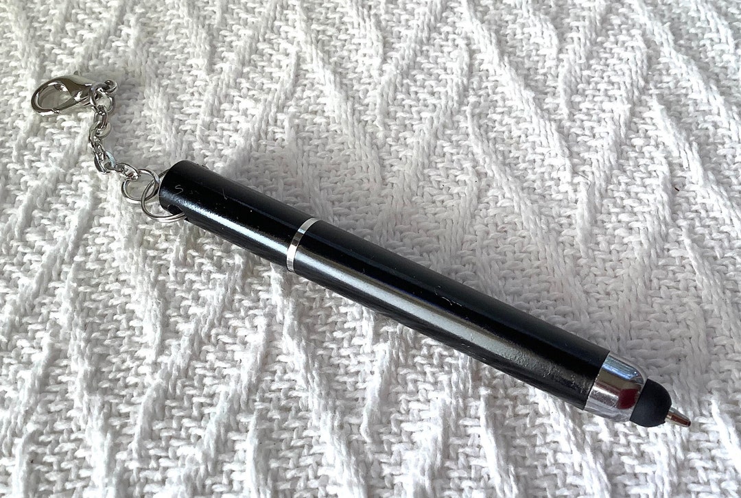 Chatelaine Pen, Pen on Chain, Black Pen, Necklace Pen, Chatelaine Tool ...