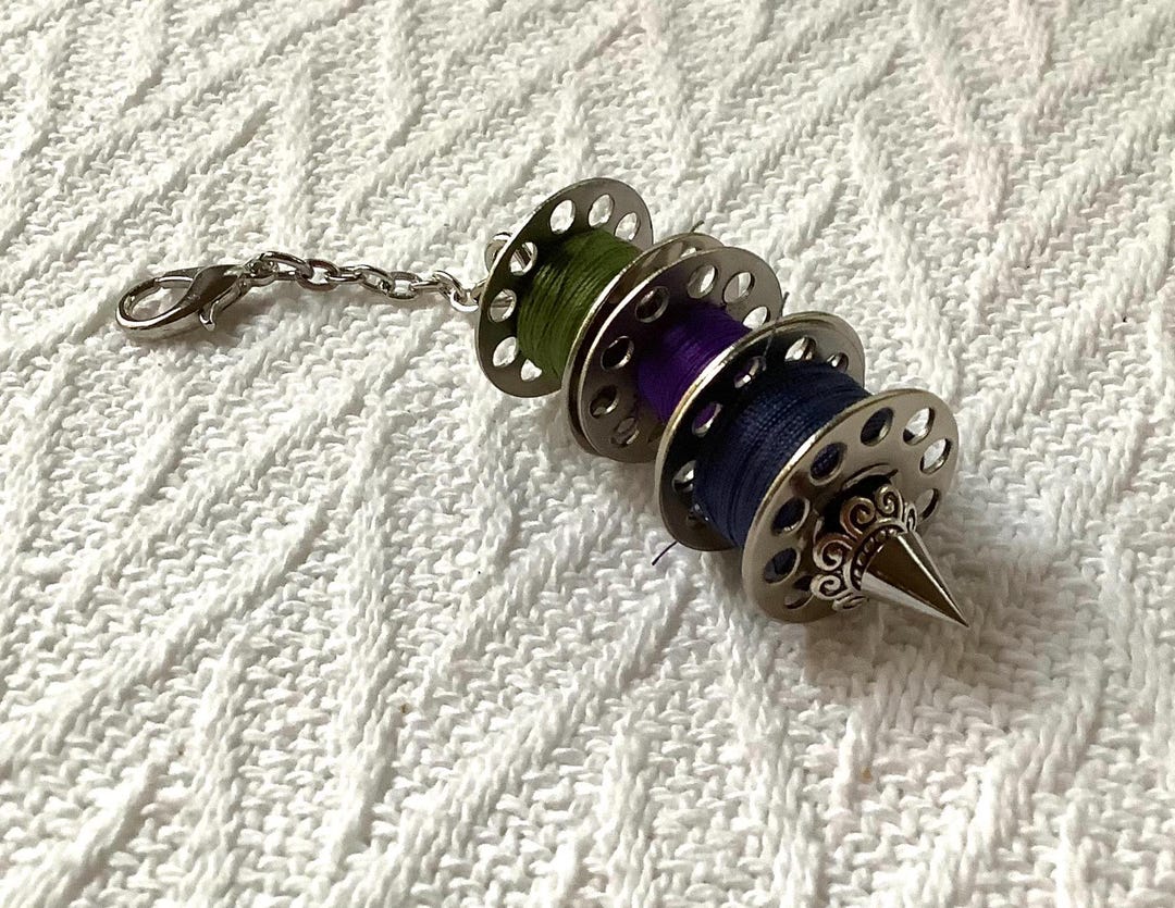Silver Bobbin Holder for Chatelaine: Sewing Tool Organizer - Etsy