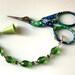 Green Crystal Scissor Fob Scissor Keeper Scissor Tip Minder - Etsy