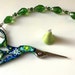 Green Crystal Scissor Fob Scissor Keeper Scissor Tip Minder - Etsy