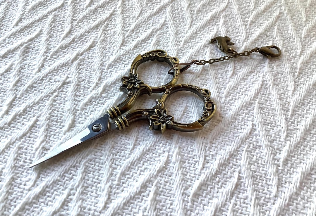 Victorian Style Scissors, Vintage Style Embroidery Scissors, Chatelaine ...