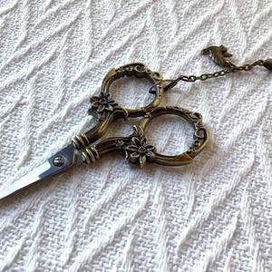 Victorian Style Scissors, Vintage Style Embroidery Scissors, Chatelaine ...