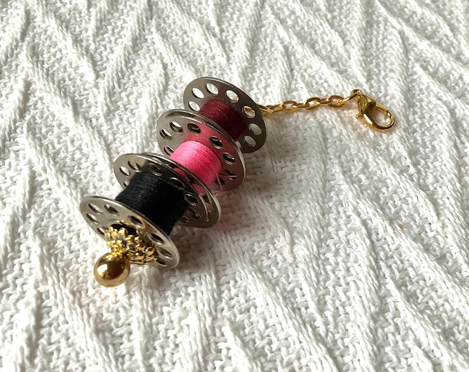 Gold Bobbin Holder, Bobbin Hanger for Chatelaine, Chatelaine Sewing ...