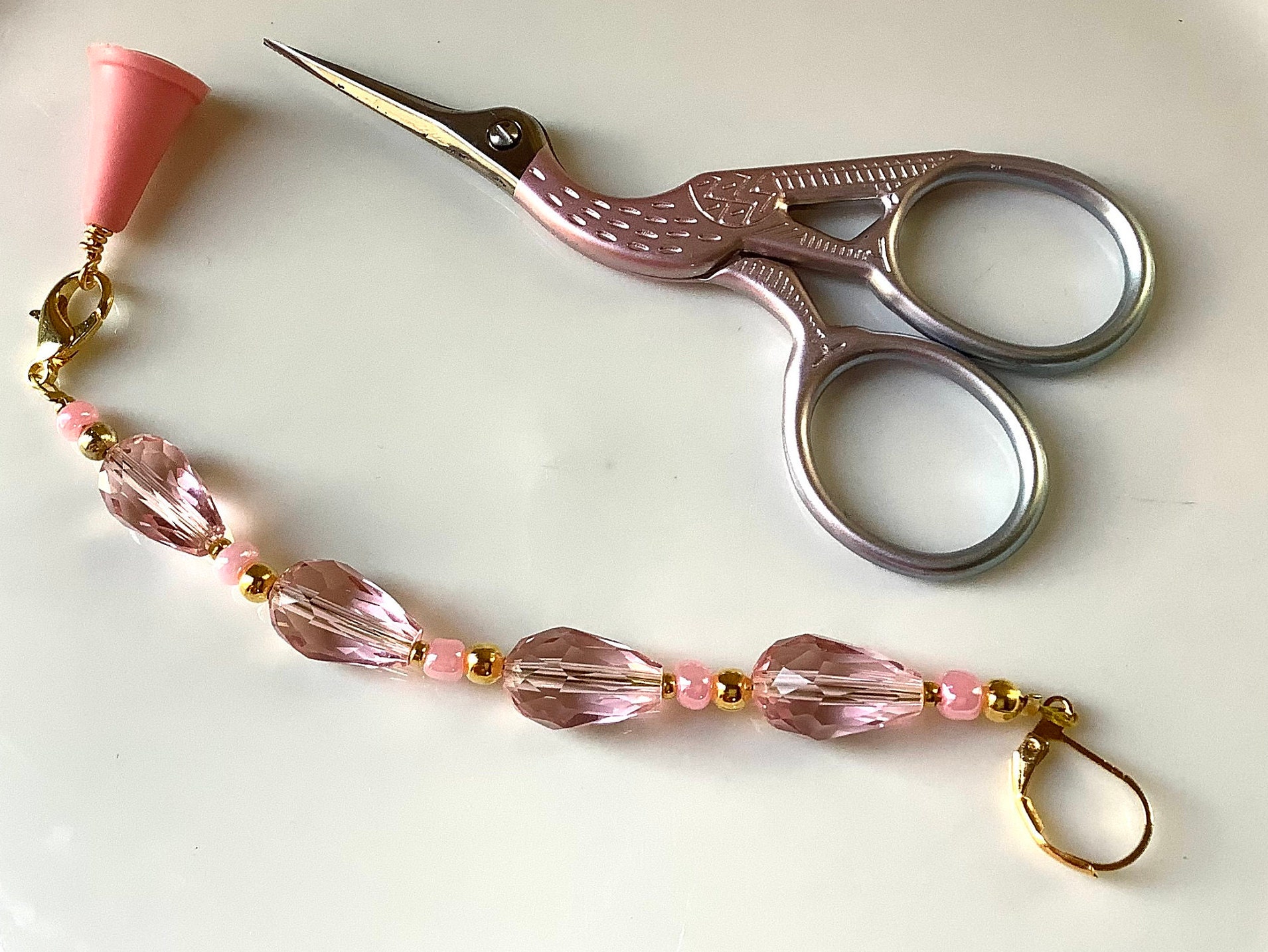 Pink Crystal Scissor Fob Scissor Keeper Scissor Tip Minder - Etsy Australia