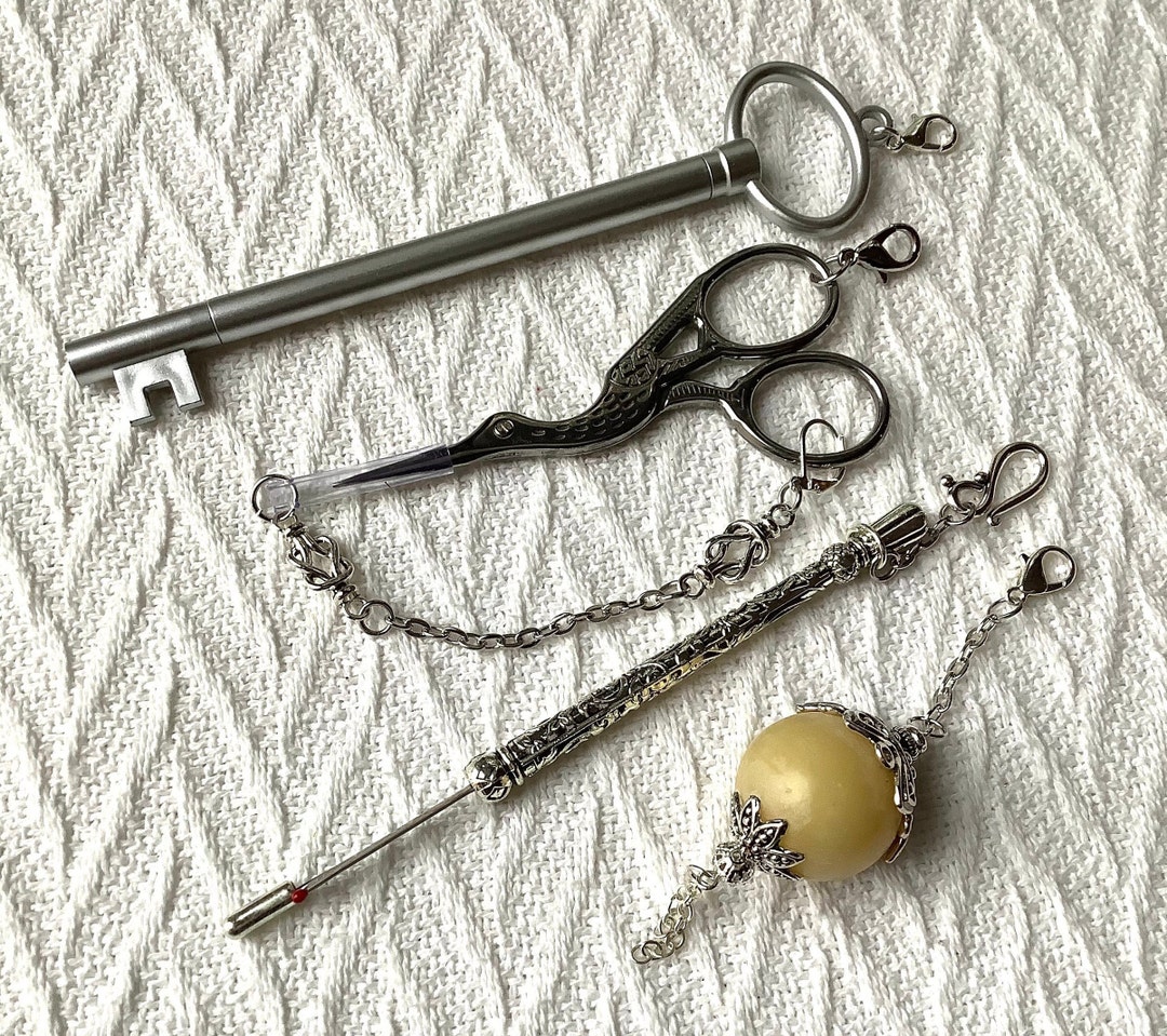 Sewing Tools, Sewing Gift Set, 4 Chatelaine Tools for Sewist, Silver ...