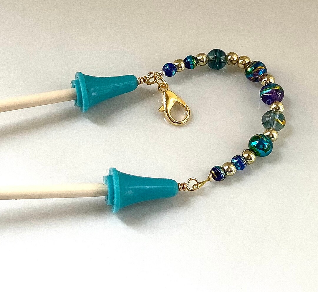 Blue Shiny Stitch Stoppers, Needle End Protector, Needle Protector ...