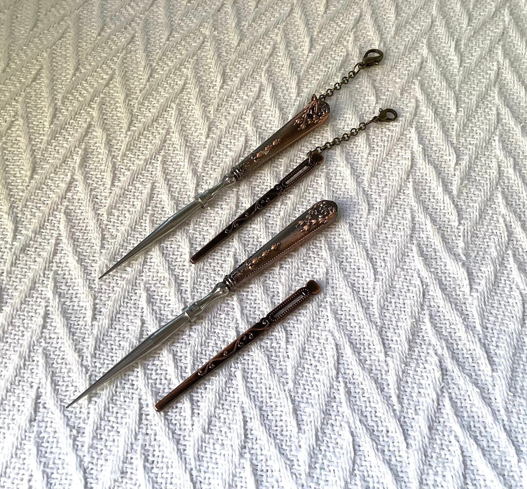 Red Copper Antique Style Awl, Threader, Vintage Style Threader ...