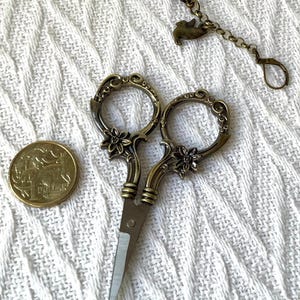 Victorian Style Scissors, Vintage Style Embroidery Scissors, Chatelaine ...