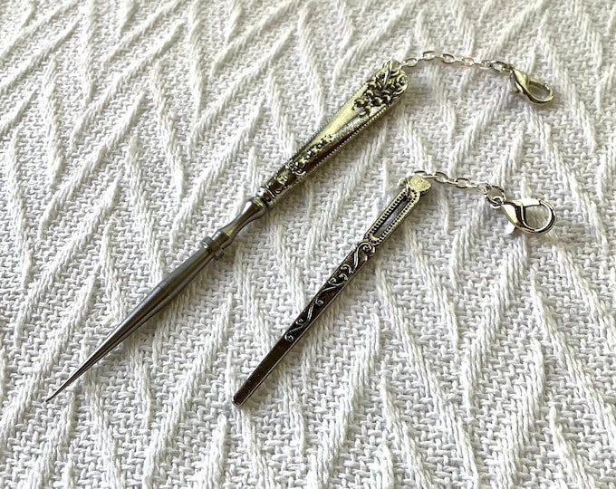 Silver Antique Style Awl, Threader, Vintage Style Threader, Decorative ...