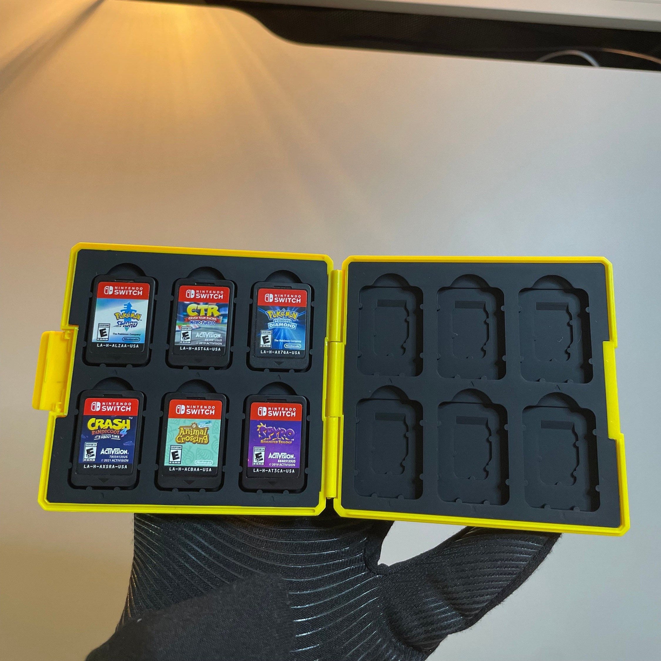 Nintendo Switch Game Storage Case Holder 12 Slots W/ Memory Card Slots ...
