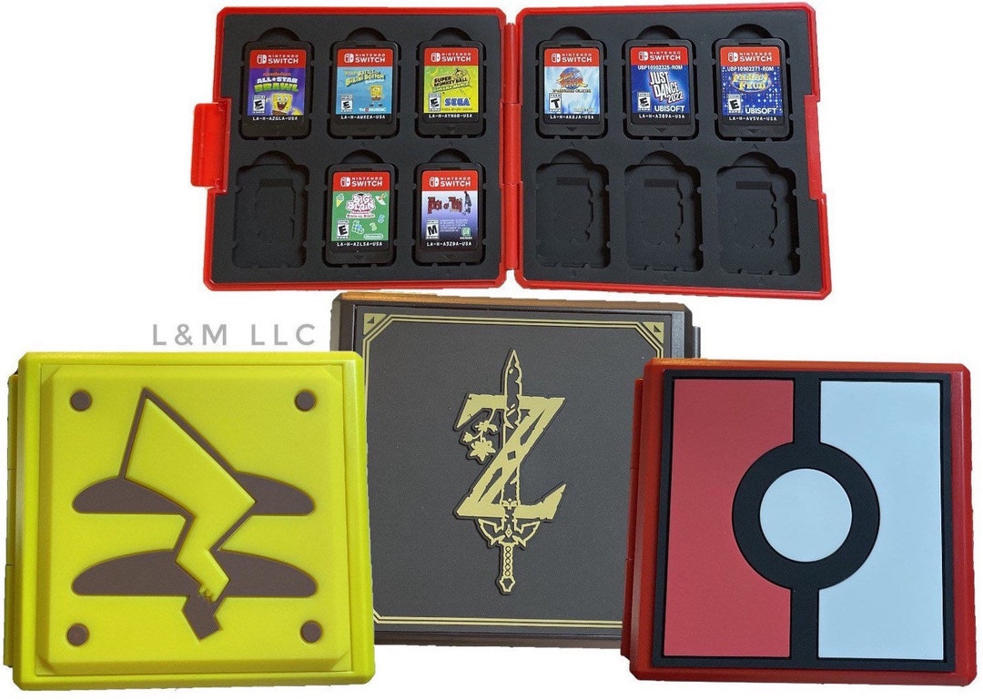Nintendo Switch Game Storage Case Holder 12 Slots W/ Memory Card Slots ...