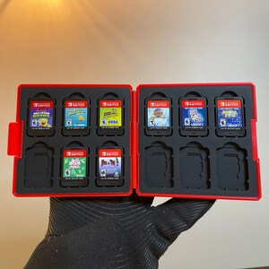 Nintendo Switch Game Storage Case Holder 12 Slots W/ Memory Card Slots ...