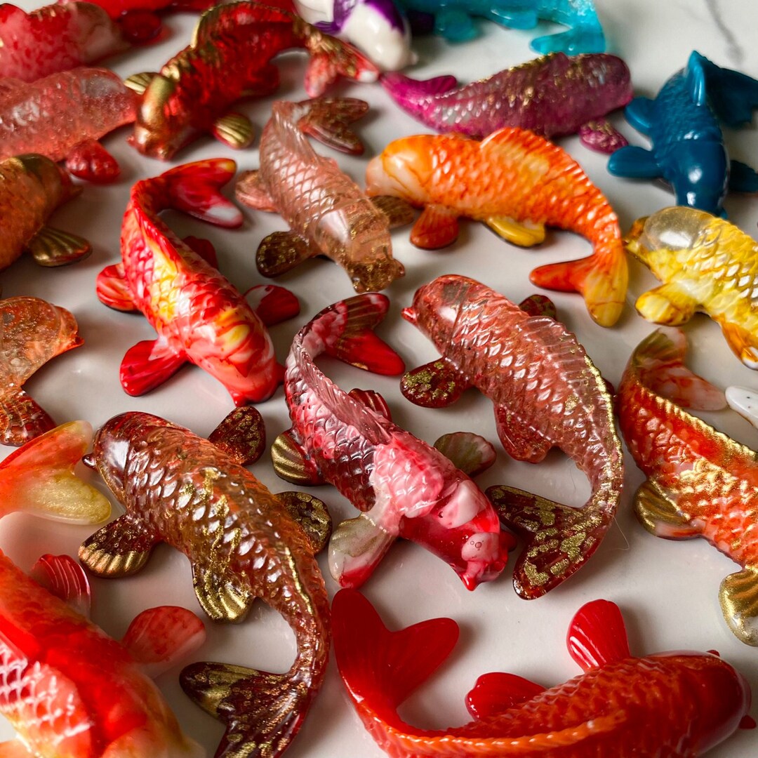 Koi Fish Magnet, Koi Fish Art, Koi Fish Decor, Resin Magnet, Koi Fish ...