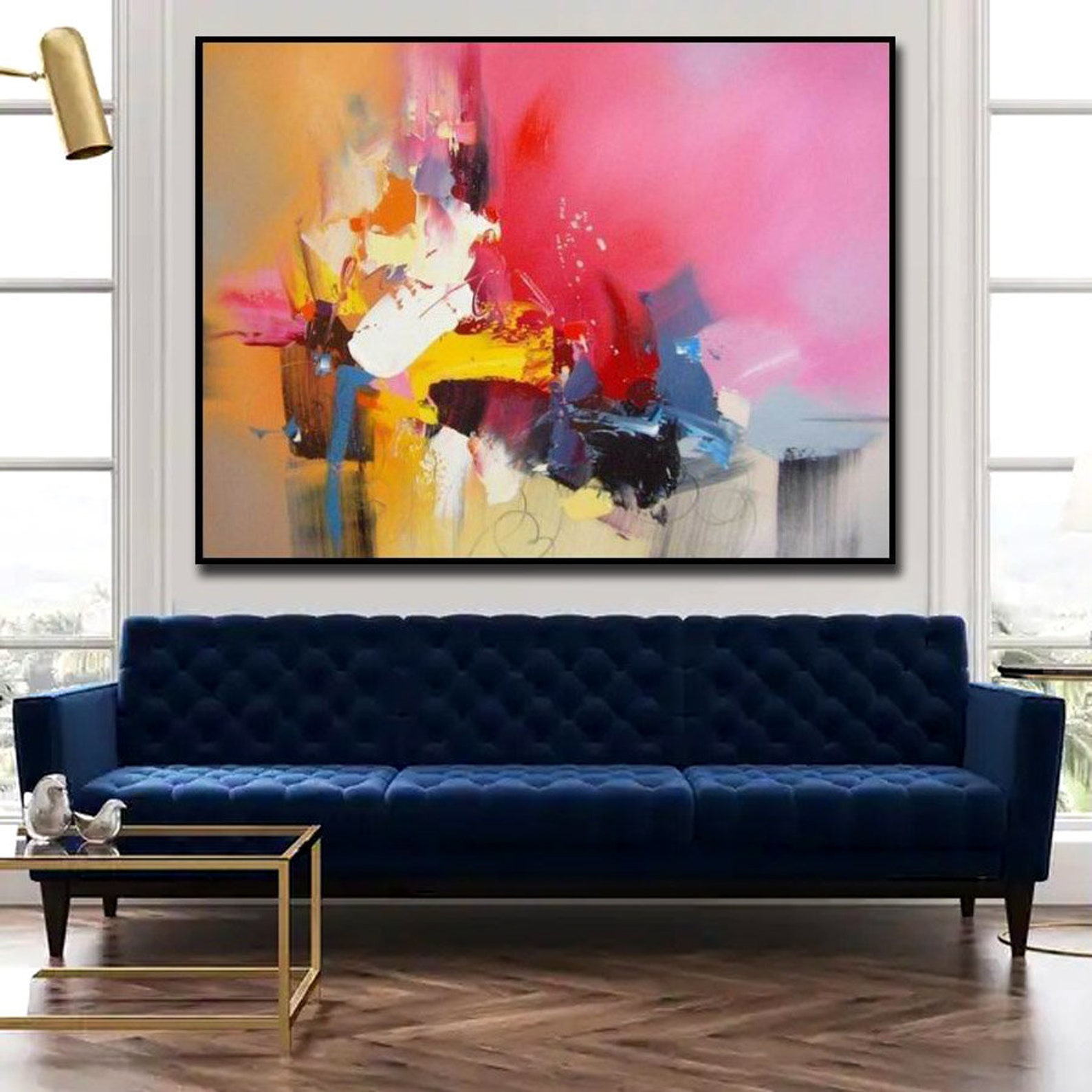 Large Abstract Painting, Contemporary Wall Art, Original Canvas ...